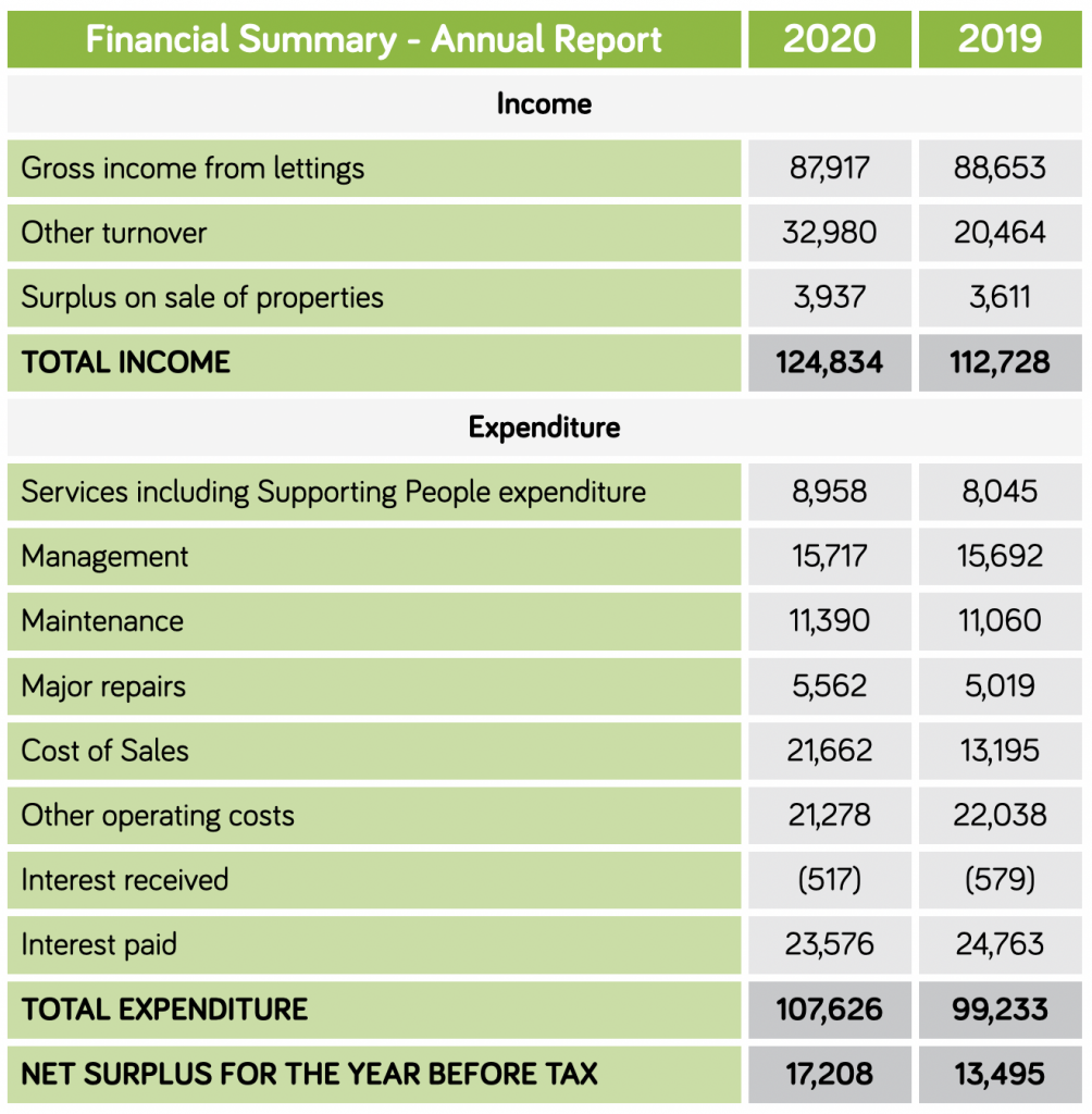 Finance – Annual Report 2020 - Great Places